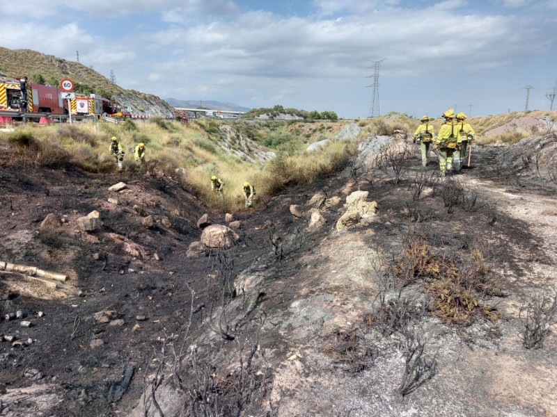 ! Murcia Today - archived - Scrubland Fire Alongside A-7 Disrupts ...