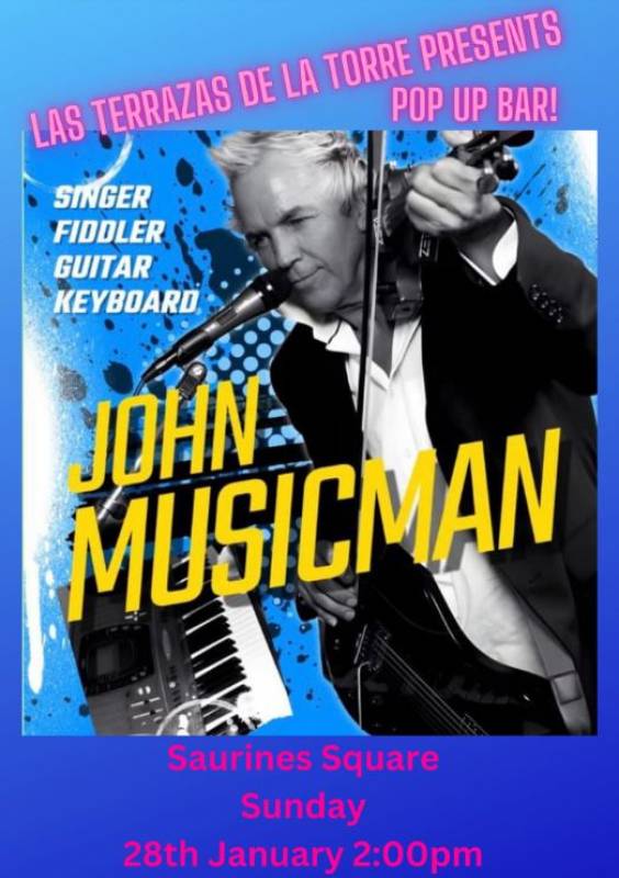 ! Murcia Today - January 28 John Musicman Performs In Saurines Square ...
